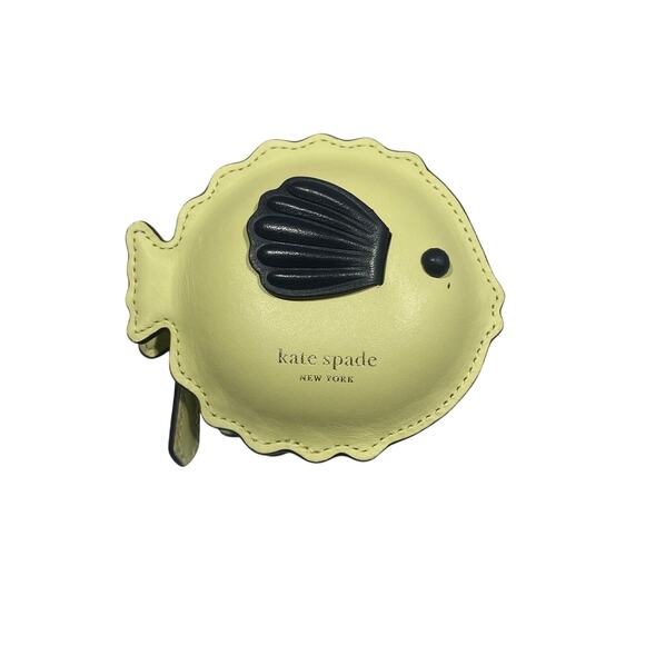 kate spade | Bags | Nwt Kate Spade Puffy Coin Purse Yellow Puffer Fish ...